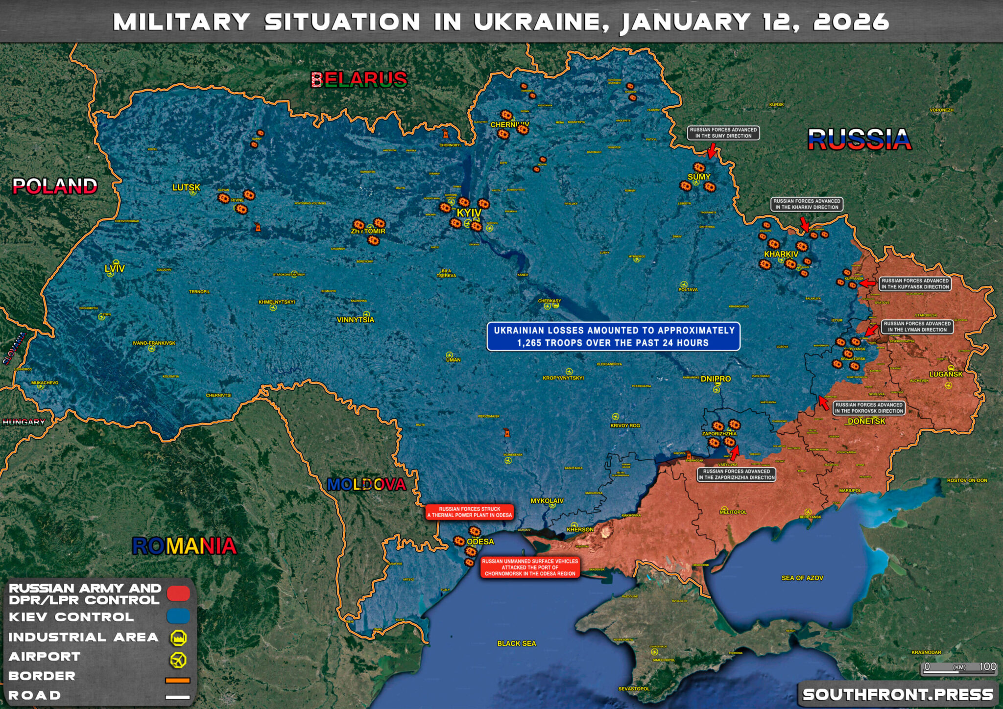 Military Situation In Ukraine On January 12, 2026 (Maps Update)South Front