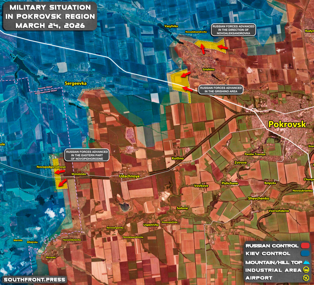 Military Situation In Ukraine On March 24, 2026 (Maps Update)